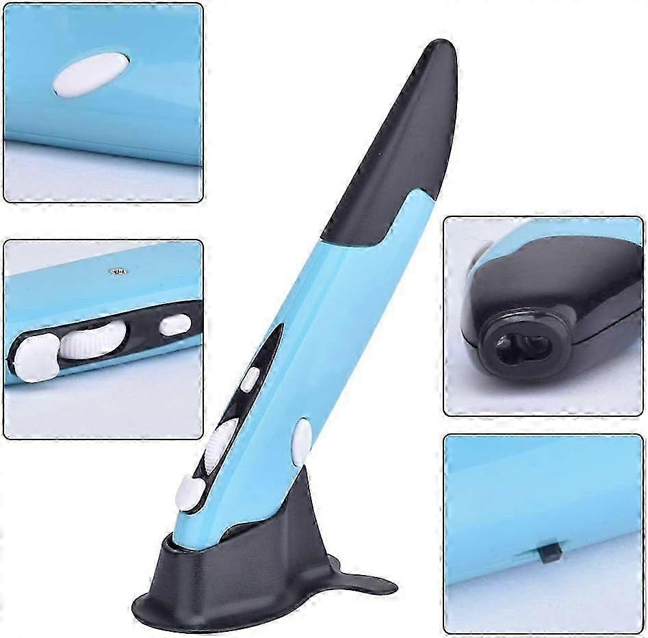 4GHz Wireless Mouse Pen, Adjustable DPI, Ergonomic Pocket Mouse with 2 ...