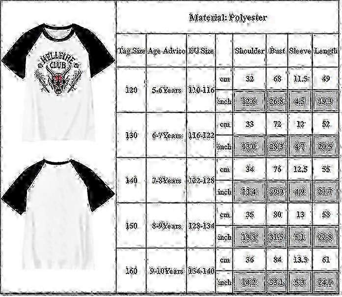 2025 5-10 Years Kids Stranger Things Season 4 Hellfire Club Eddie Short ...