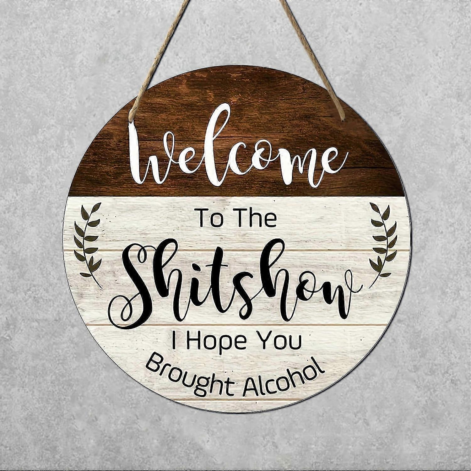 Humorous "Welcome To The Wood" Rustic Wood Sign (8"x8") - Lively ...