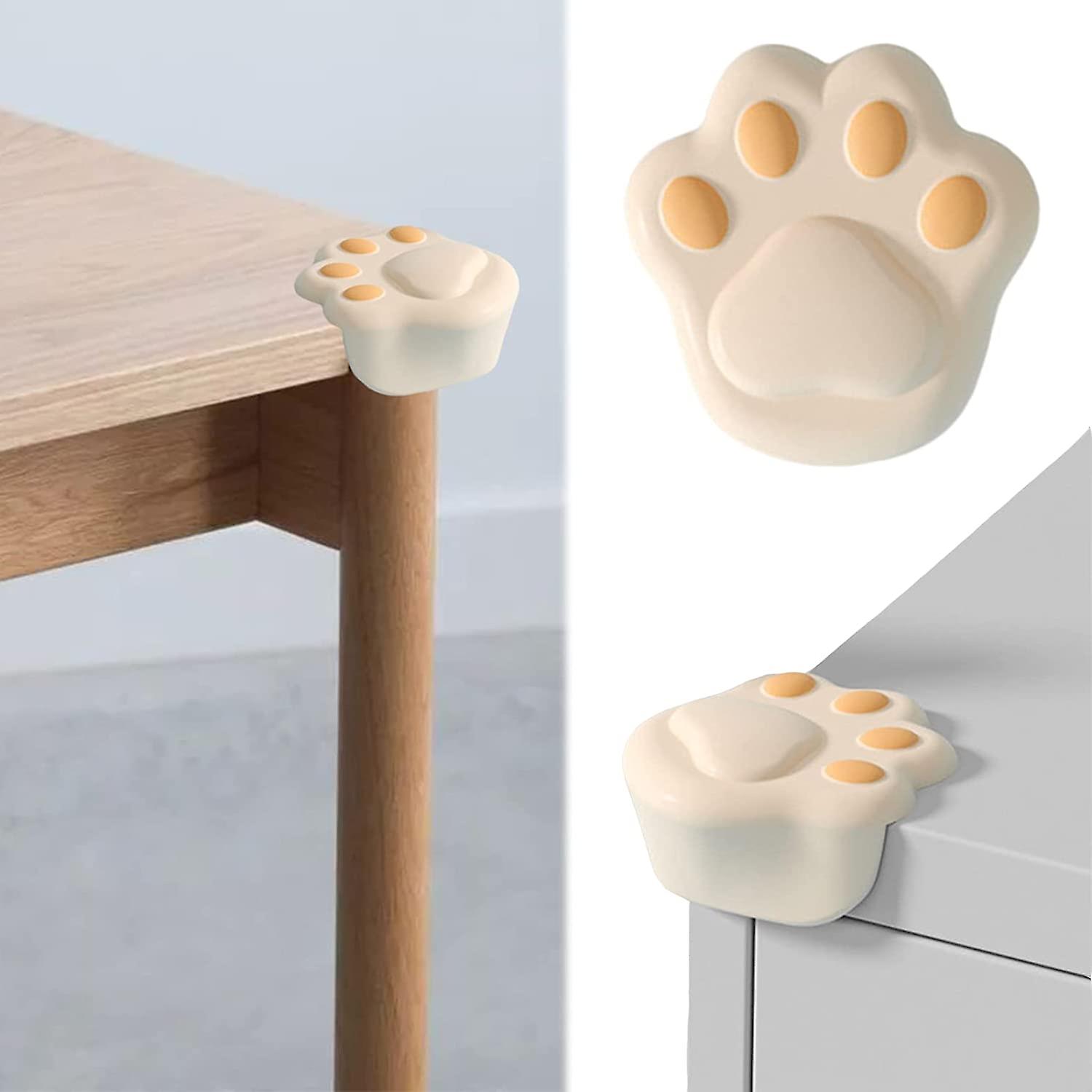 Cartoon Table Corner Protector Cat Paw Shape Corner Protector Furniture ...