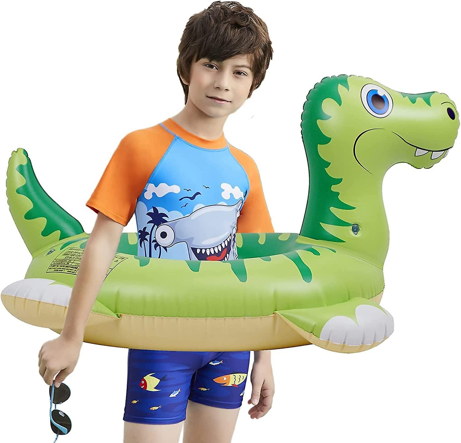 Pool Inflatables Kids Dinosaur Pool Floats For Kids Pool Toys, Rubber ...
