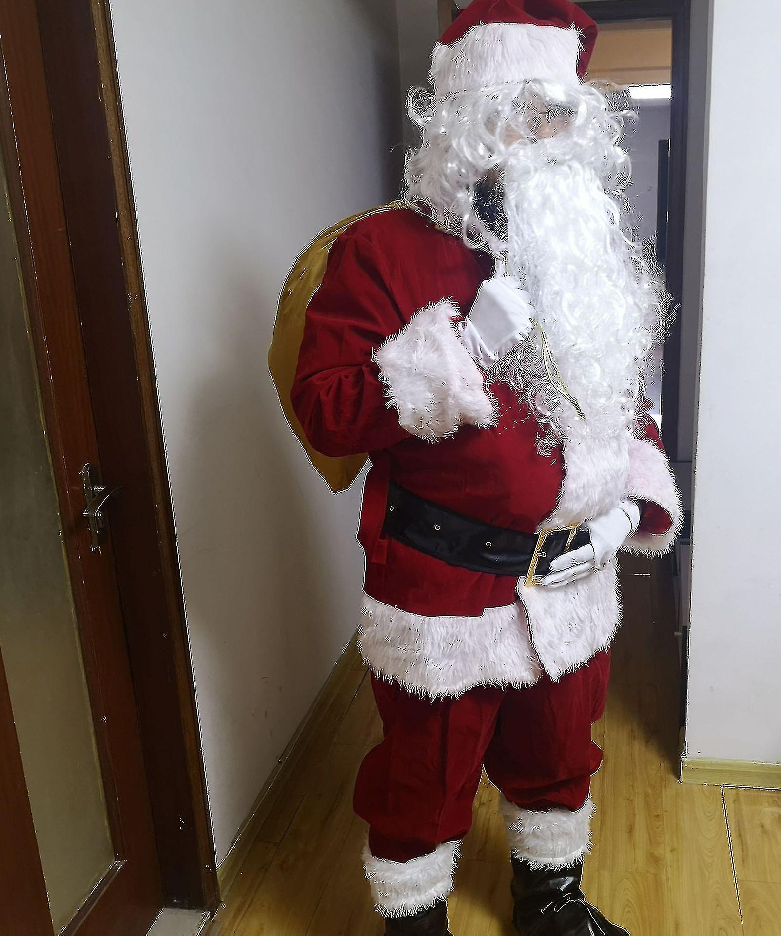 New 2023 Santa Claus Suit Christmas Santa Claus Costume Men's And Women ...
