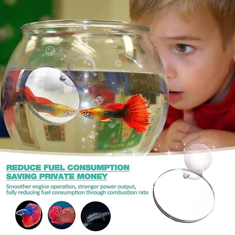 Floating Betta Exercise Mirror Round Amusing Fishbowl Mirror Thematic ...