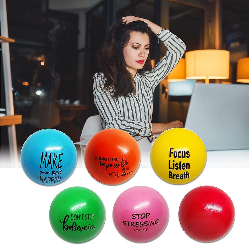 Stress Balls Decompressing Ball with Motivational Quotes Hand Exercise ...
