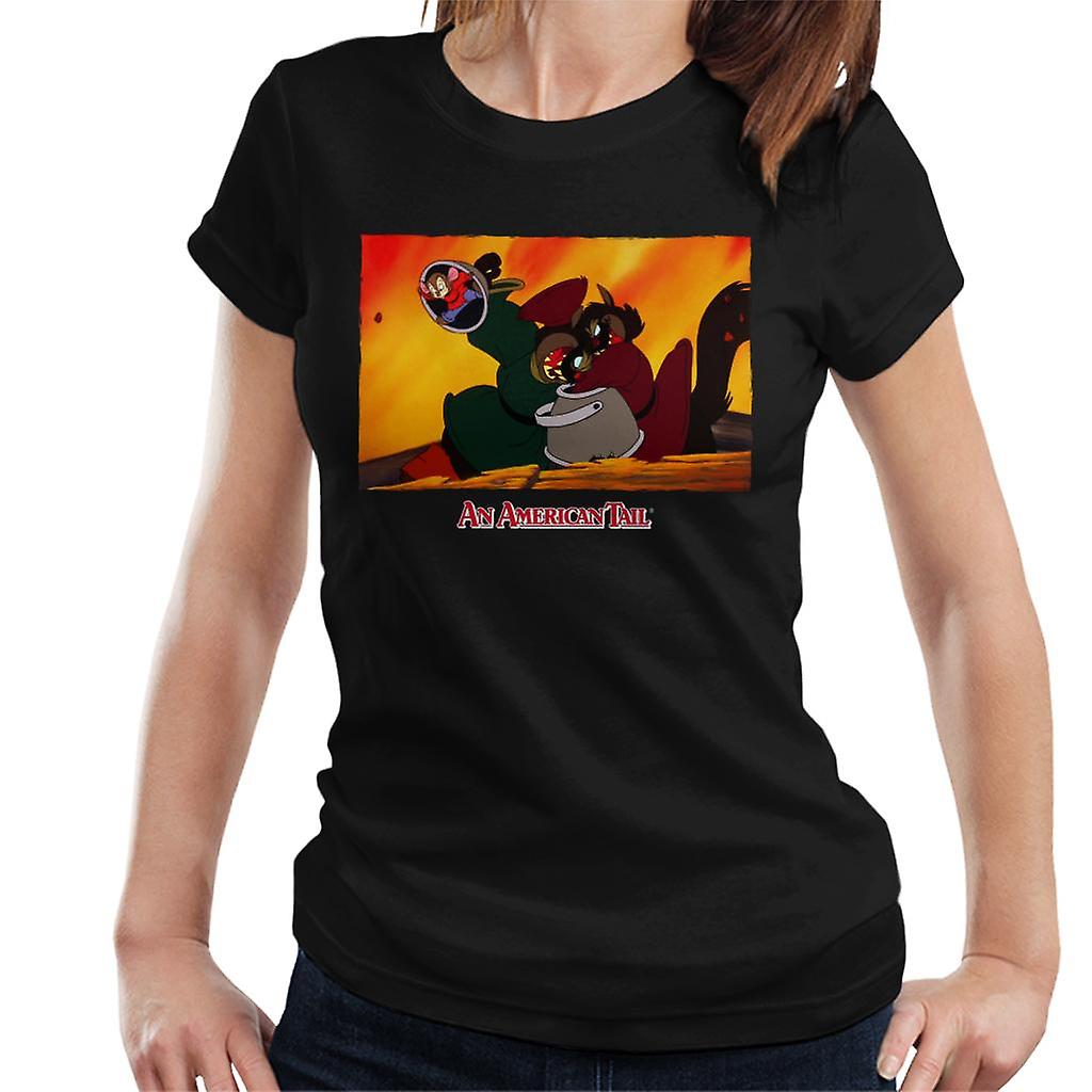 An American Tail Fievel Hides From Cossack Cats Women's T-Shirt | Fruugo US
