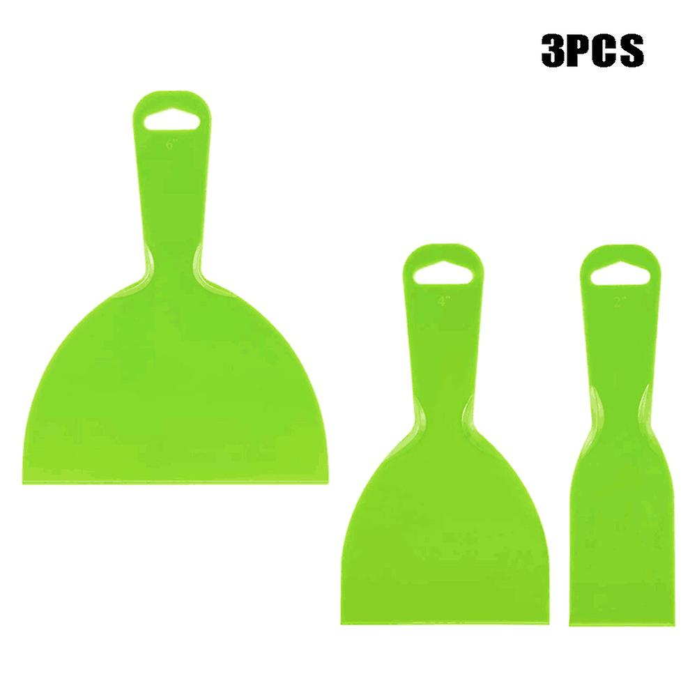 3 Piece Plastic Putty Knife Set, Flexible Paint Scraper, Wallpaper ...