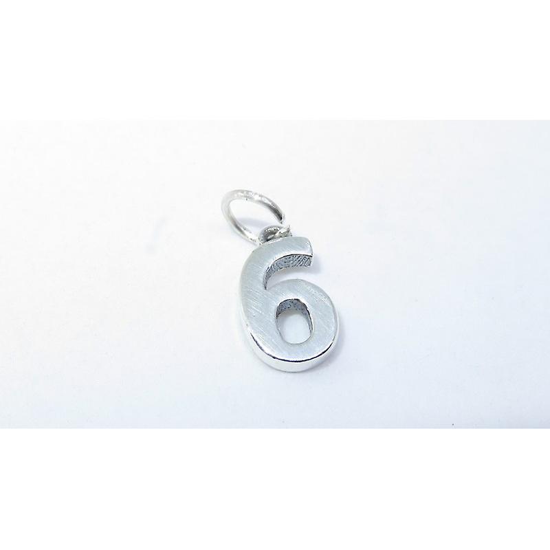 Number 6 Sterling Silver Charm .925 X 1 Numbers Six Charms - 8605 ...