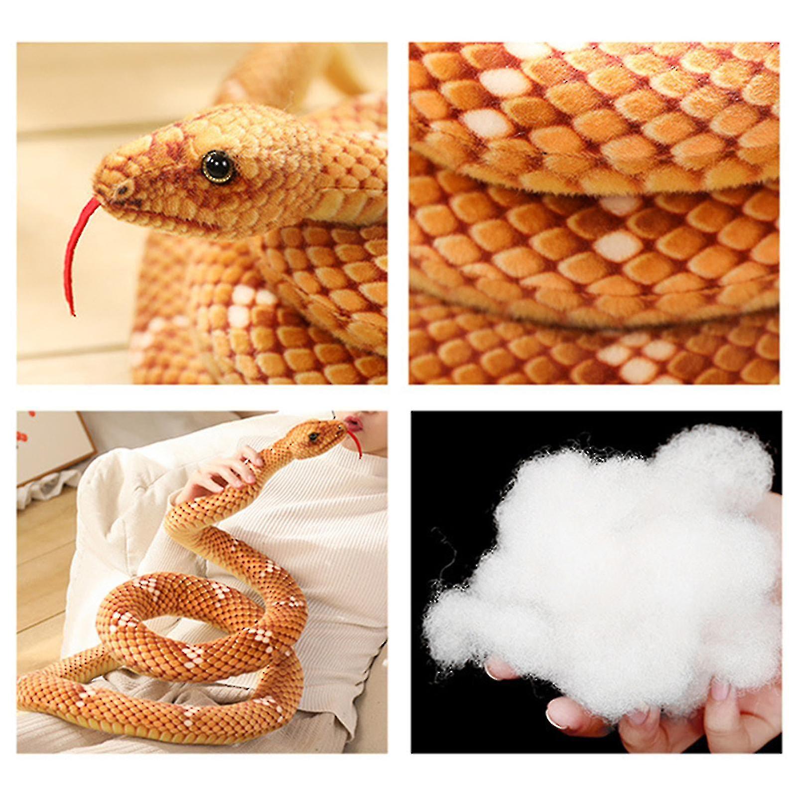 Giant Boa Constrictor Large Stuffed Animal Snake Plush Realistic Toy 80 ...