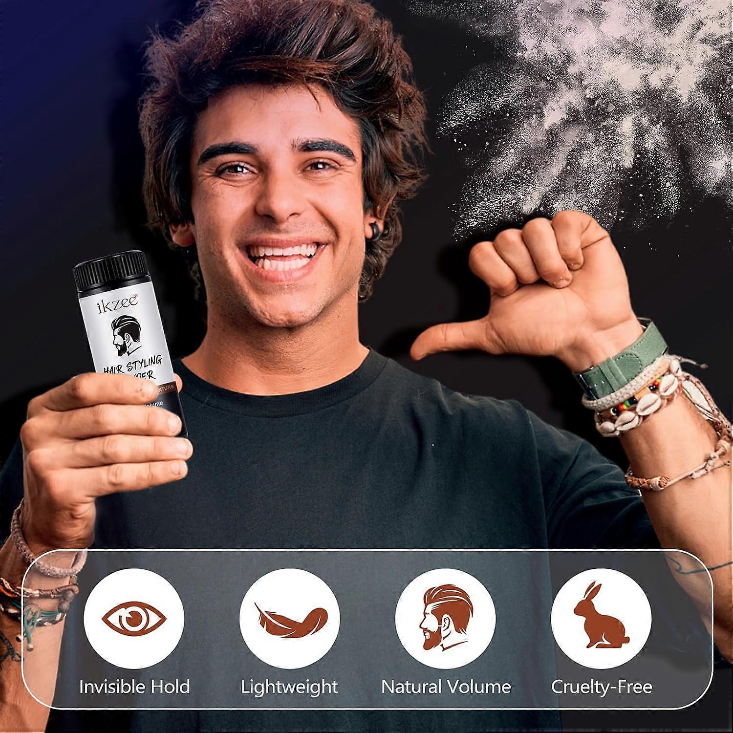 Hair Styling Texture Powder for Men, Natural Look, Volumizing, No Oily ...