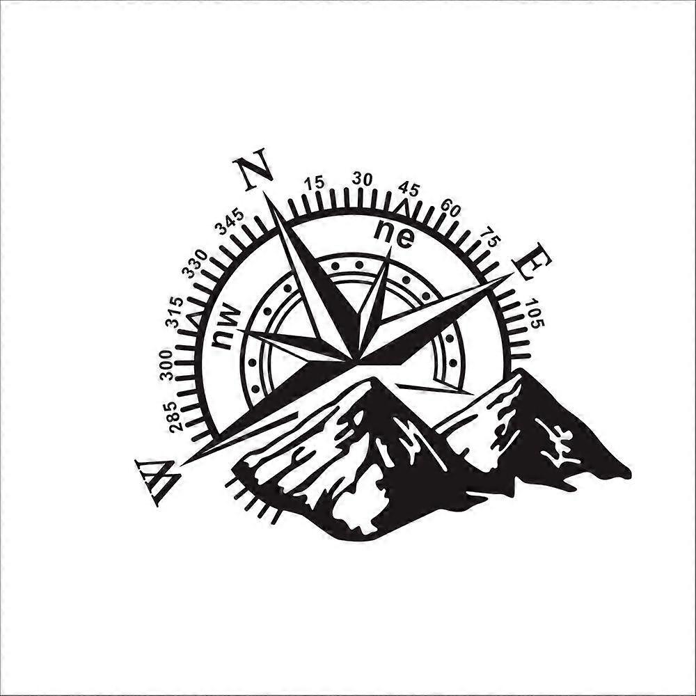 Car Sticker decorative 4x4 Compass Rose Navigate Mountain Offroad ...