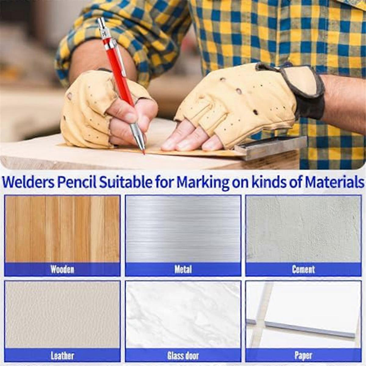 Welding Pencil with Round Lead, Metal Welding Marker, for Pipe Joints ...