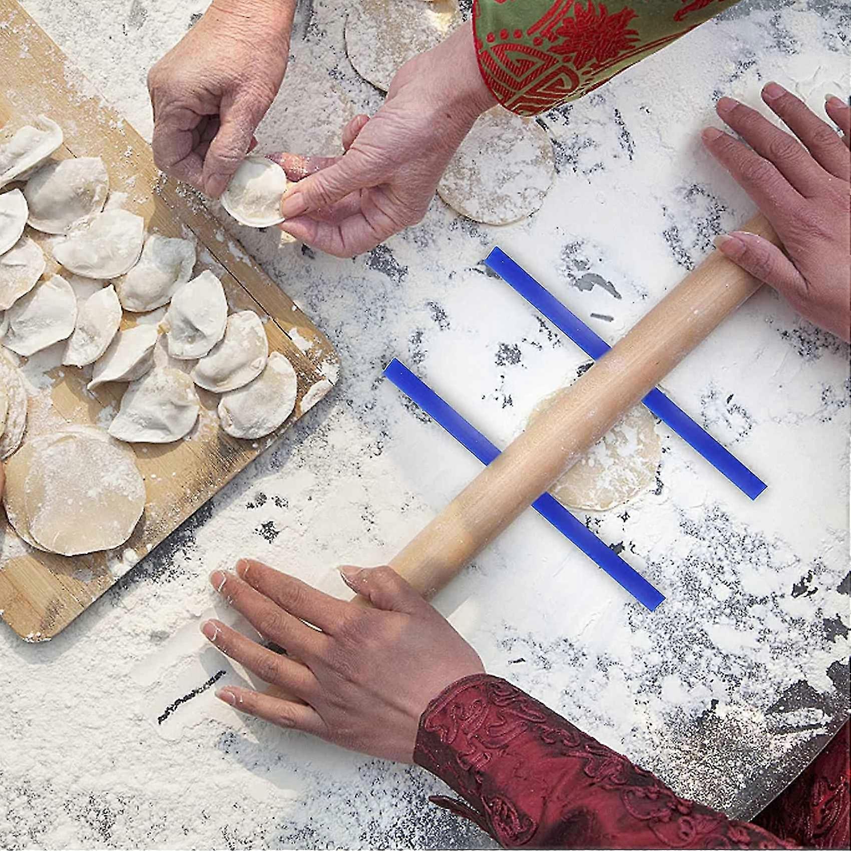 Silicone Measuring Dough Thickness Strips 18inch,rolling Pin Guides Set ...