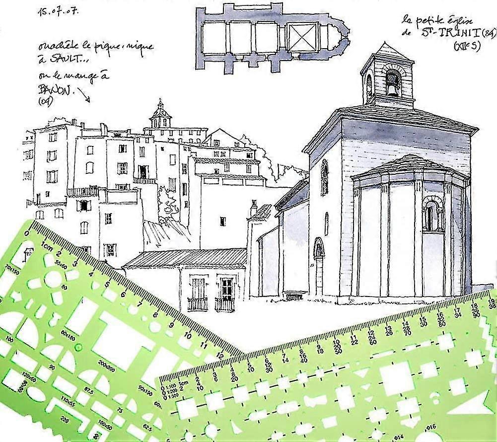 11 Pieces Geometric Drawings Templates Stencils Plastic Measuring ...