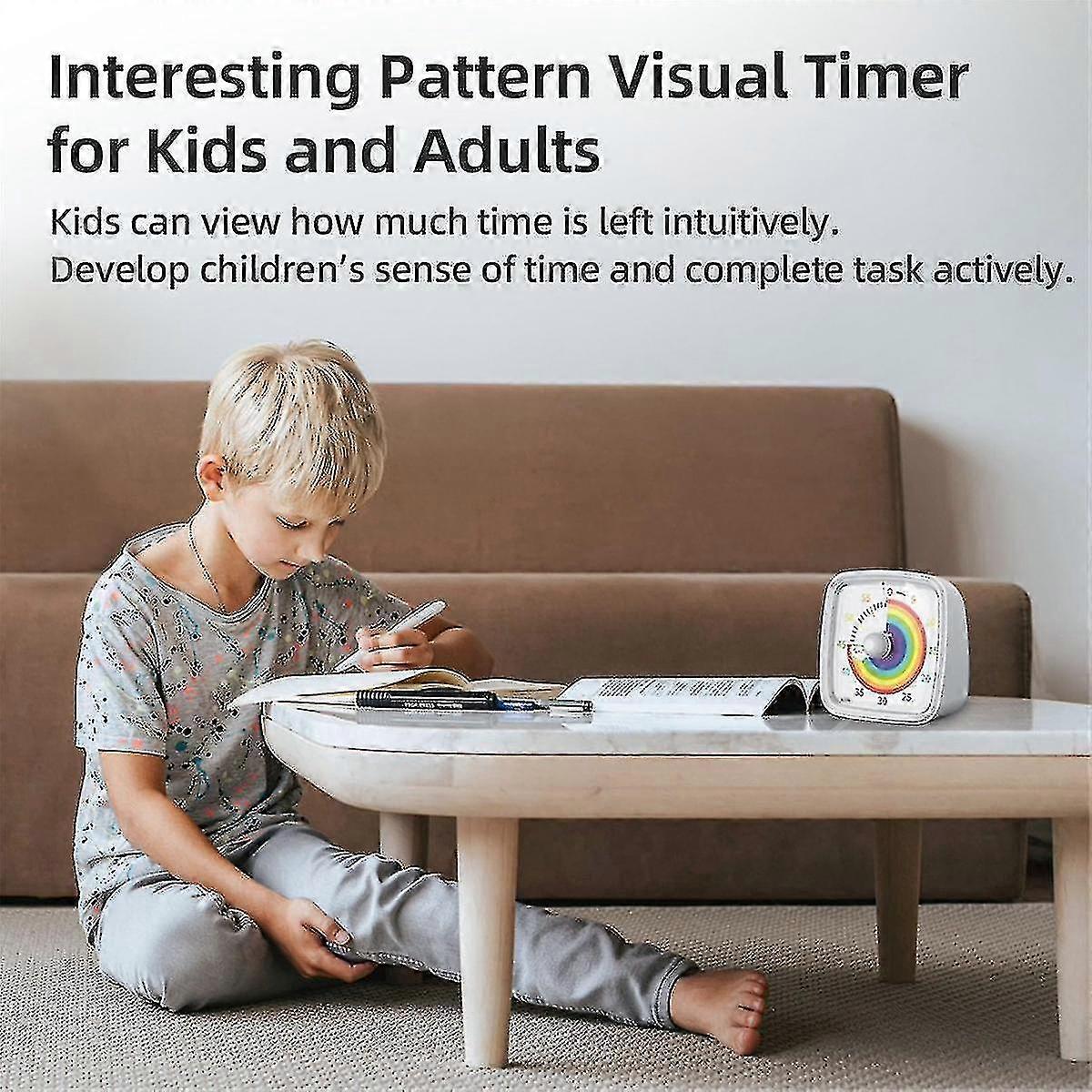 60 Minute Visual Timer with Night Light, Countdown Timer, Pomodoro ...