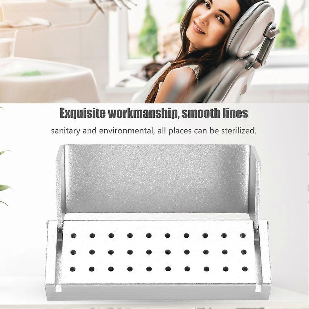 Aluminium Disinfection Box Case Dental Bur Burs Block Holder ...