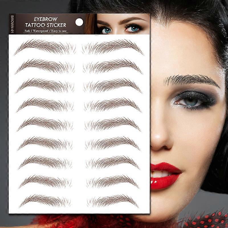 Eyebrow Tattoos Stickers Eyebrow Water Transfers Stickers Hair-Like ...