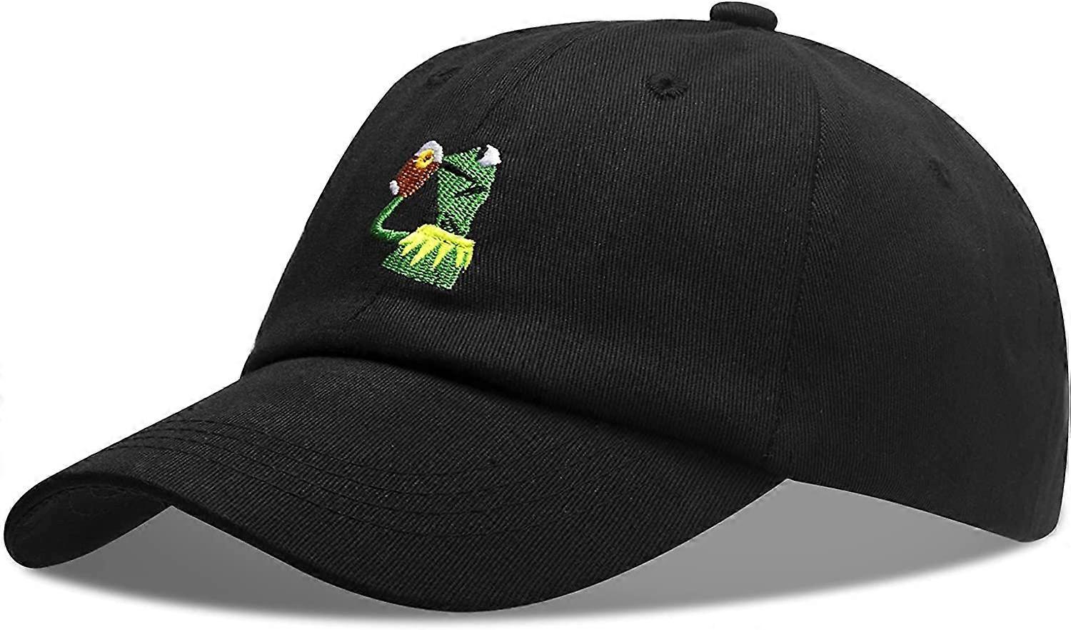 Baseball Cap Kermit The Frog Sipping Tea Logo Trucker Hat Unisex ...