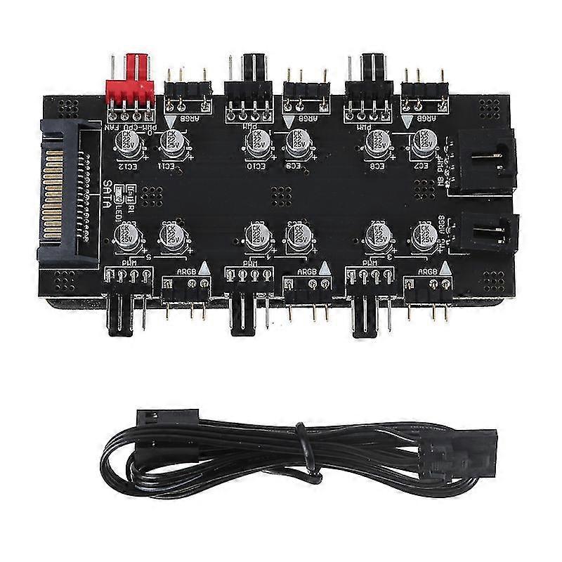 Cooler Master 1 To 8 Multi Way Splitter 5v/3pin Pwm Fan Hub Adapter Pwm ...