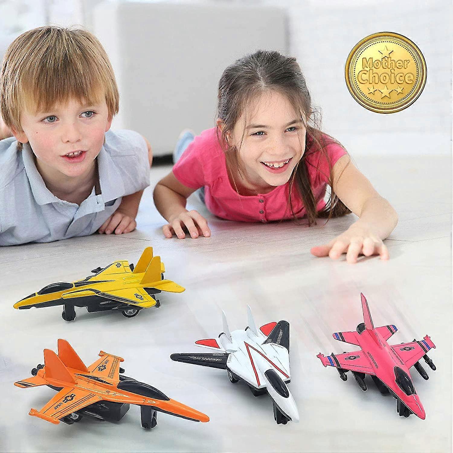 4 Pack Airplane Toys Diecast Planes Models Set For Boys Girls - Die ...