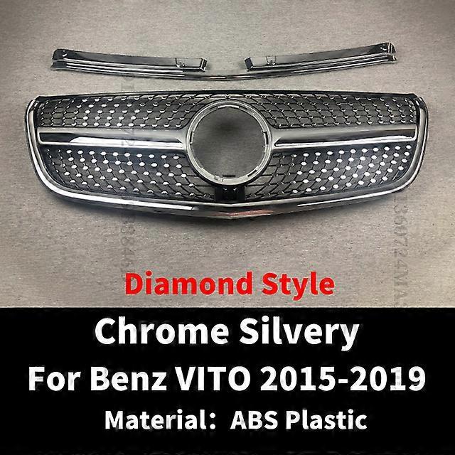 Upgrade Front Inlet Bumper Grille Grill Diamond Facelift For Mercedes ...