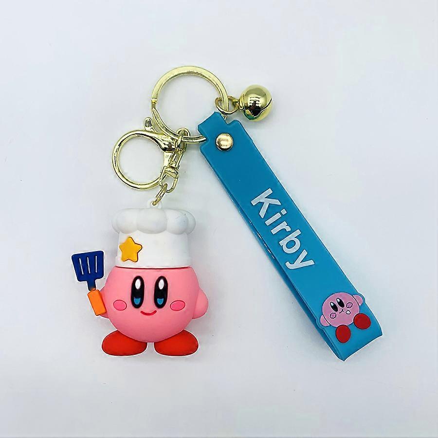 (Set of 5) -Kirby Keychain-Cute Cartoon Keychain-Kirby Keyring-Creative ...