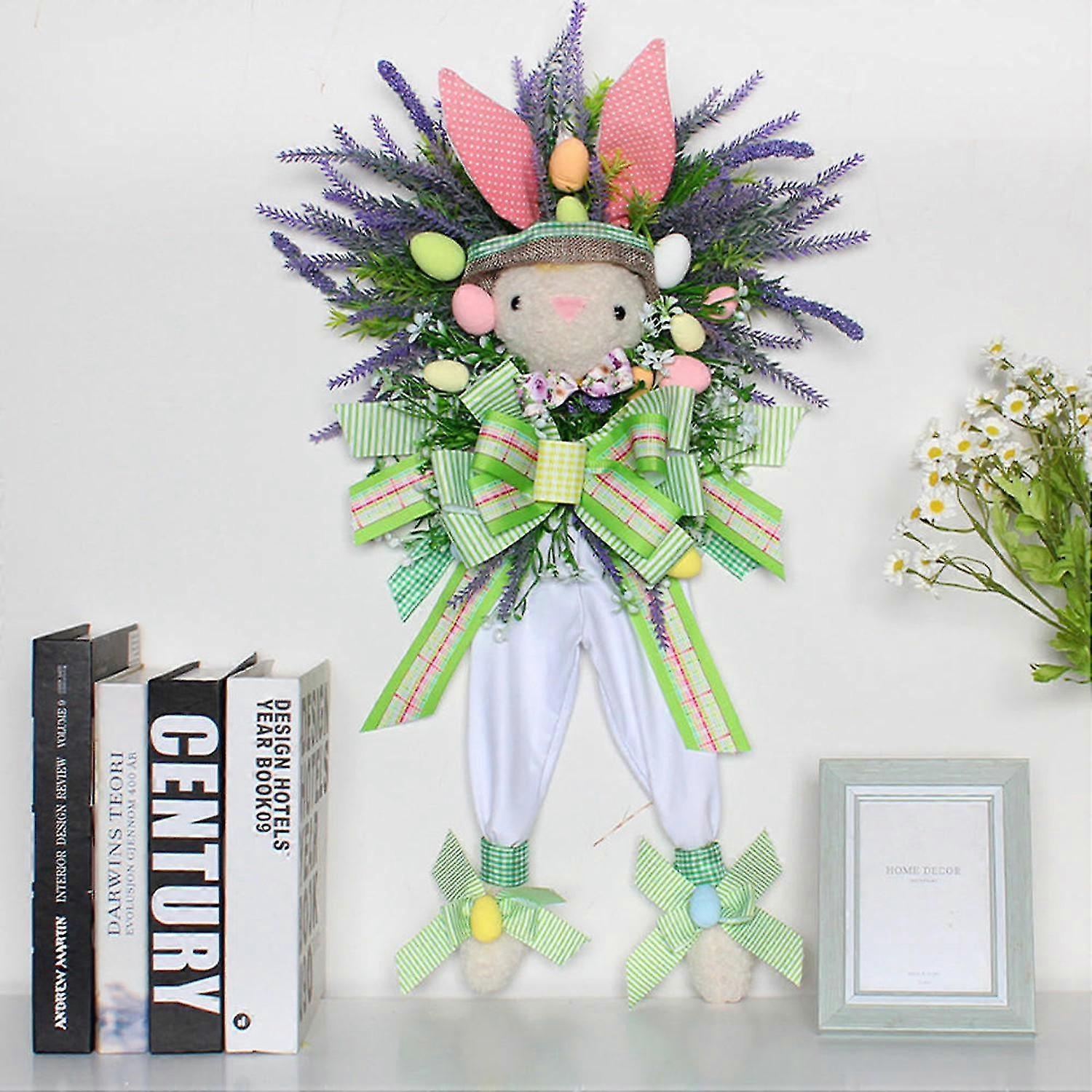 Rustic Bunny Wreath Spring Wreaths For Front Door Easter Rabbit Front ...
