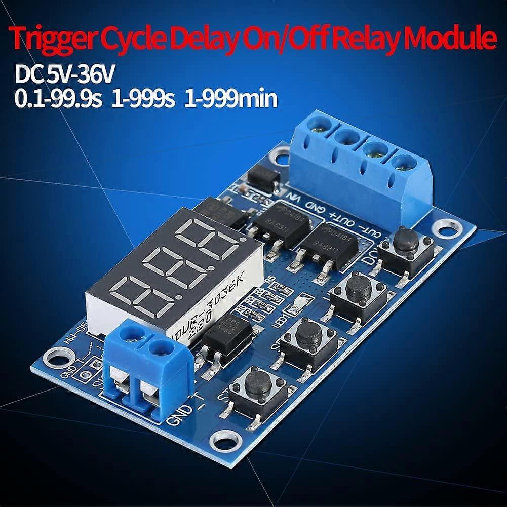 Timer Module, DC 5V-36V Timer Module Trigger Cycle Delay Timer Switch ...