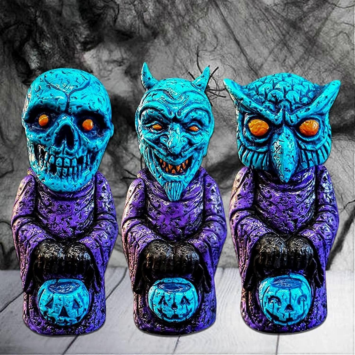 Horror Statue Midnight Ritual Garden Gnomes Statues Outdoor Wizard ...