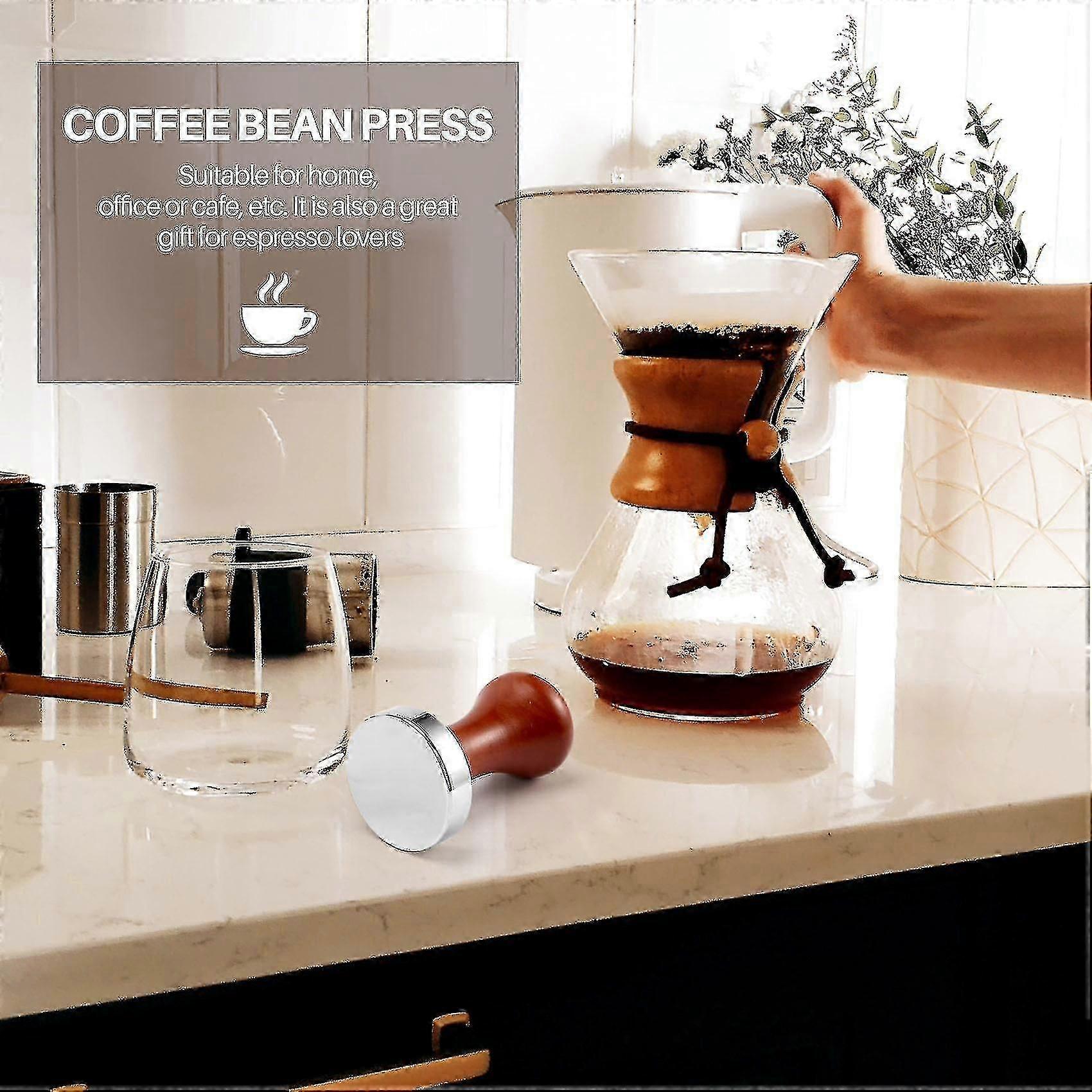 51mm Espresso Tamper Stainless Steel 304 Spring Coffee Powder Press ...