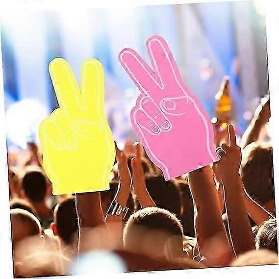 6pcs Foam Fingers For Hands Cheering Colorful Cheerleading Foam Fingers ...