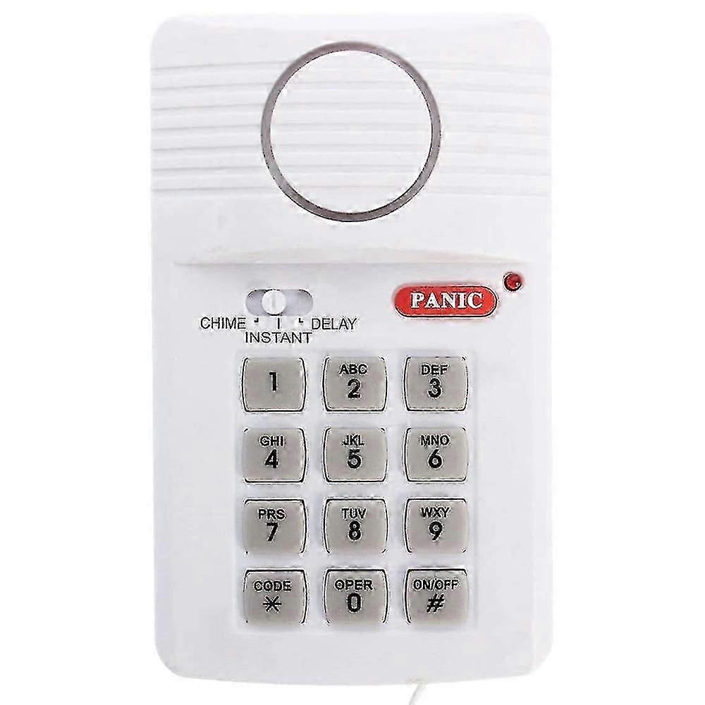 Loud Wireless Door Alarm Security Pin Panic Keypad Office Garage Shed | Fruugo UK
