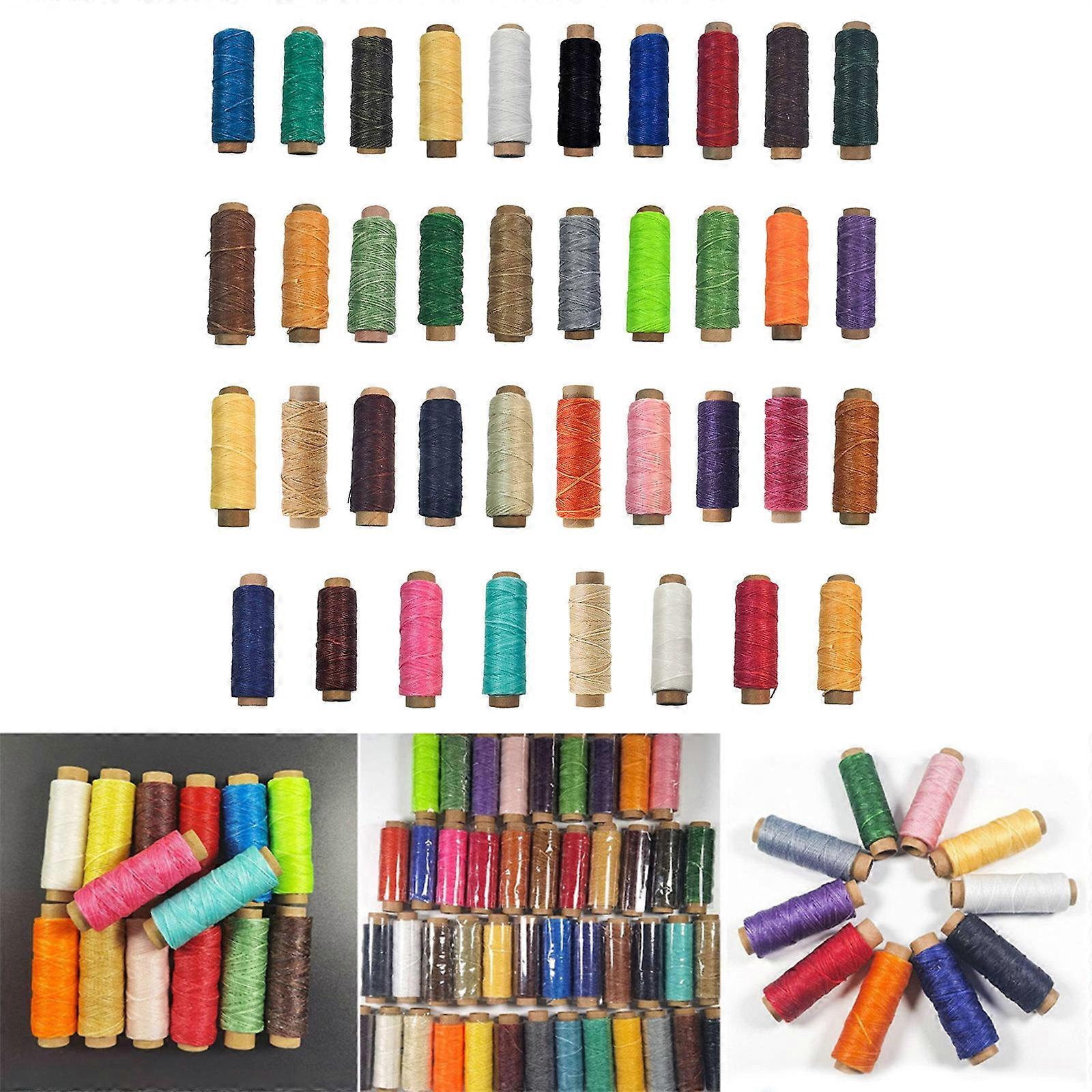0.8mm Thickness Leather Waxed Thread Cord for DIY Handicraft Tool Hand ...