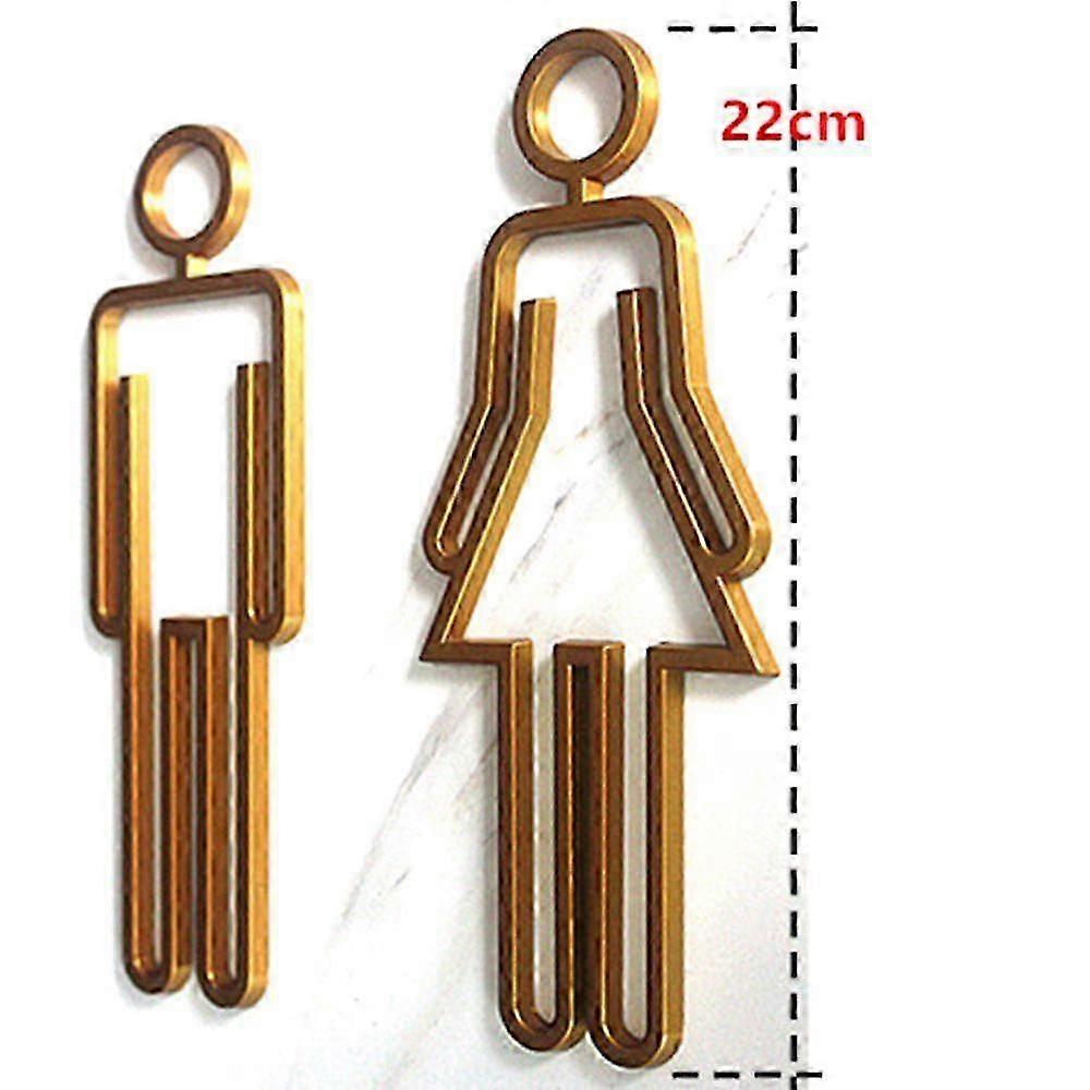 Toilet Door Sign for Hotel,Office,Home Toilet Symbol Bathroom Signage ...