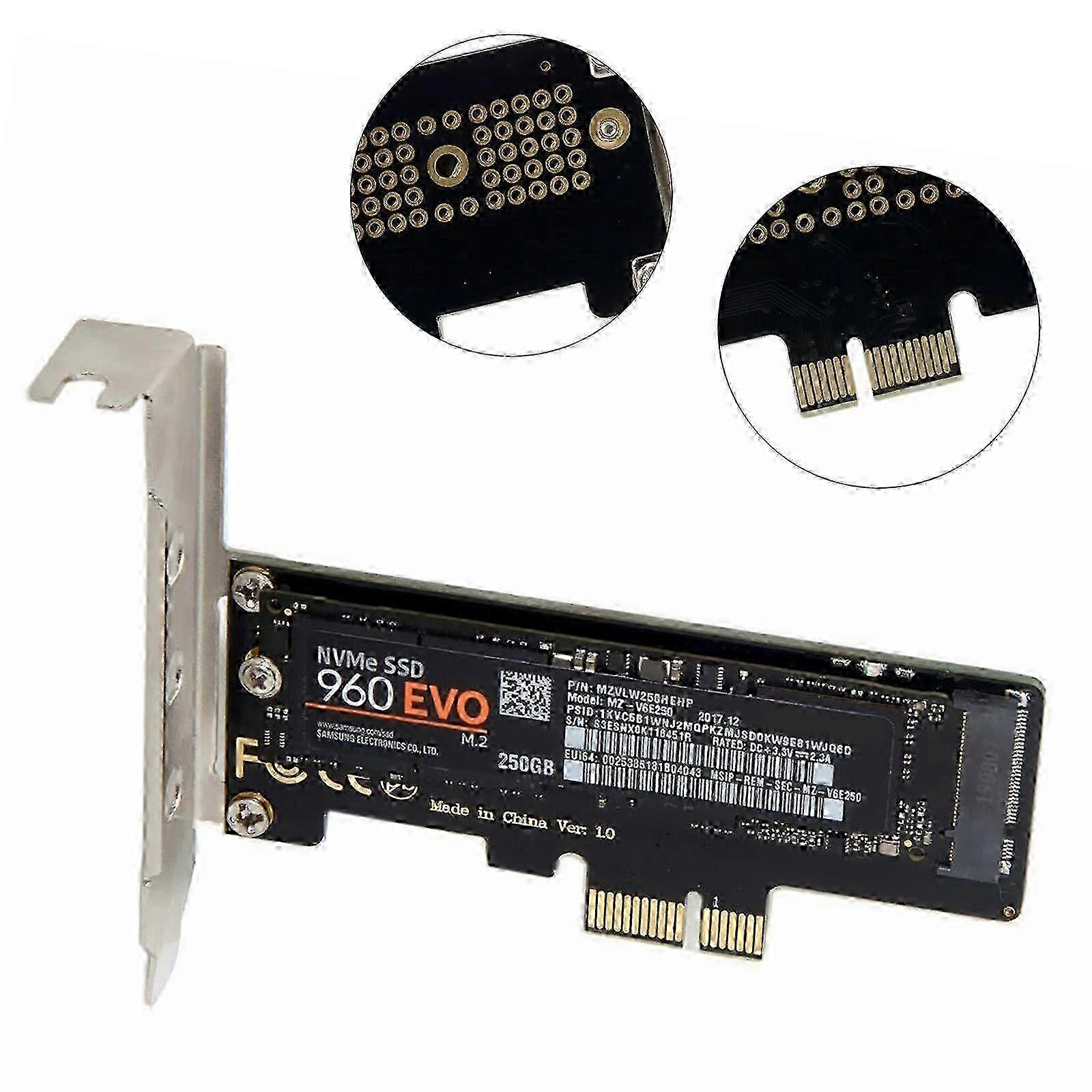 2025 PCI-E 3.0 x1 Lane to M.2 M-Key SSD Nvme AHCI PCI Express Adapter ...