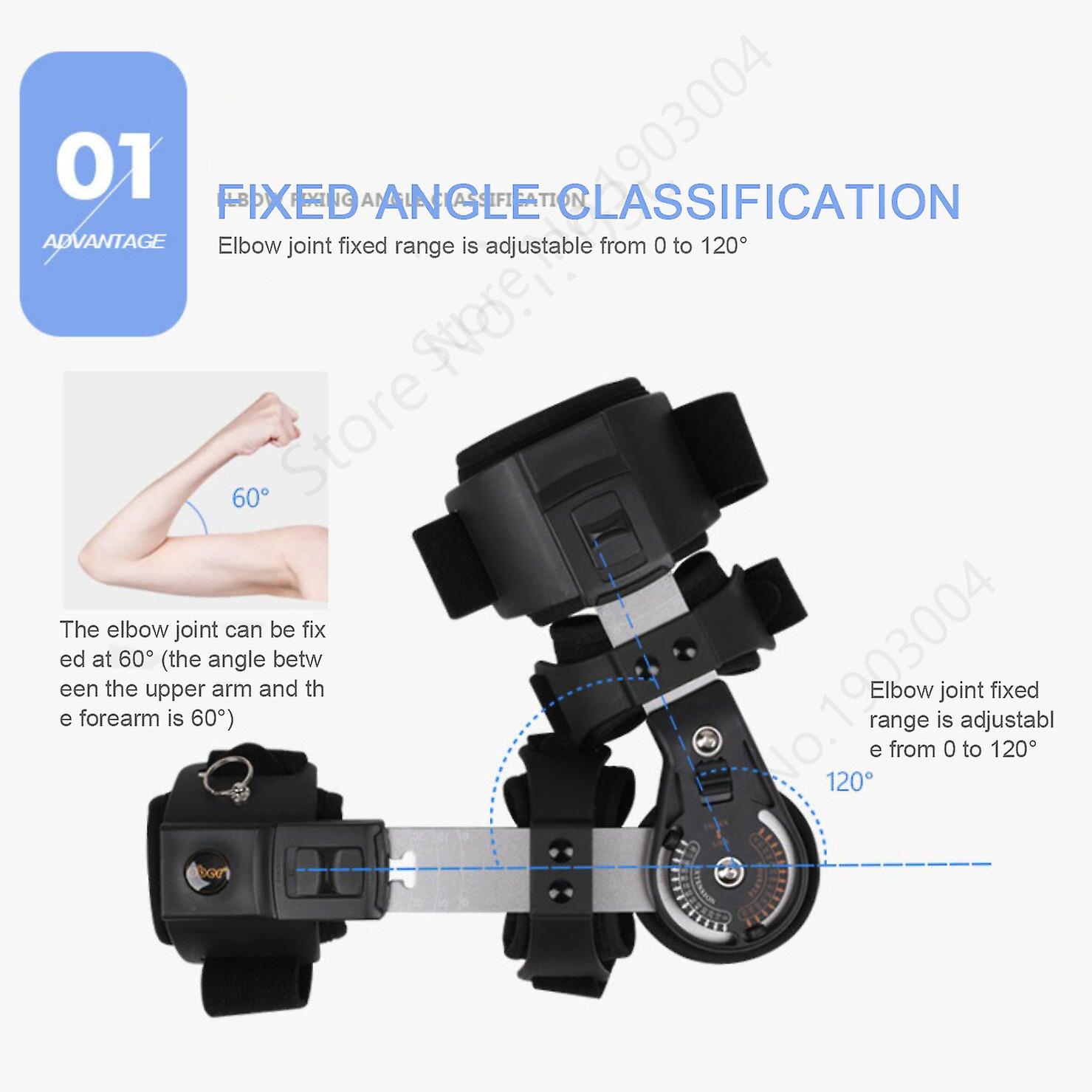 Adjustable Elbow Fixator Orthosis Arm Cuff Forearm Fracture Fixation ...