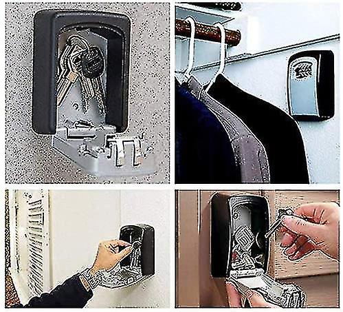 Key Storage Box, Anti-theft Storage Box, 4-digit Key Combination Lock ...