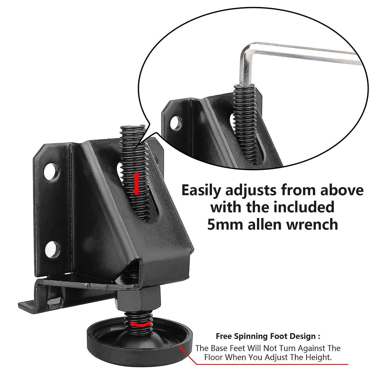 Heavy Duty Leveling Feet Furniture Levelers Adjustable Table Leg ...