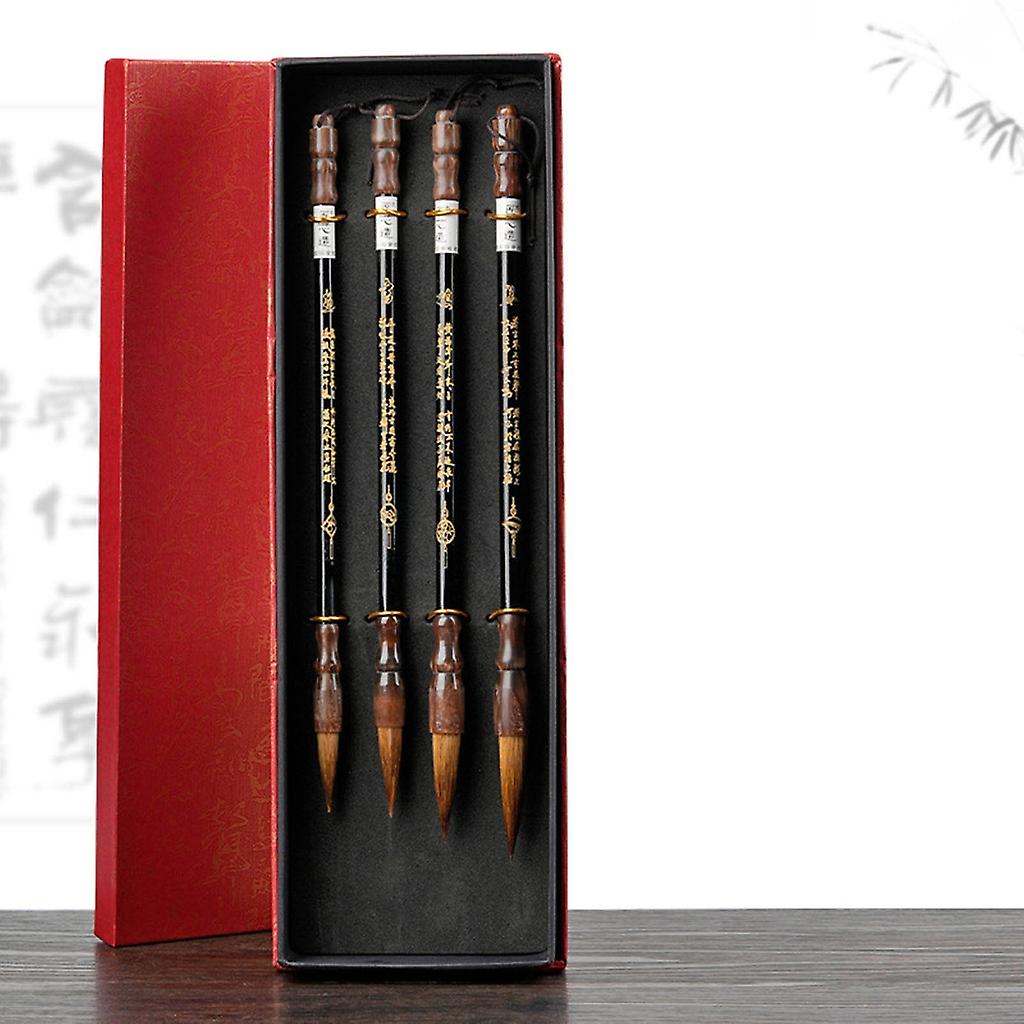 4x/set Japanese Sumi Drawing Brushes Chinese Calligraphy Brush Set For ...