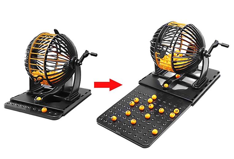 Bingo Machine Cage Game Set | With Bingo Ball | Classic Metal Cage ...