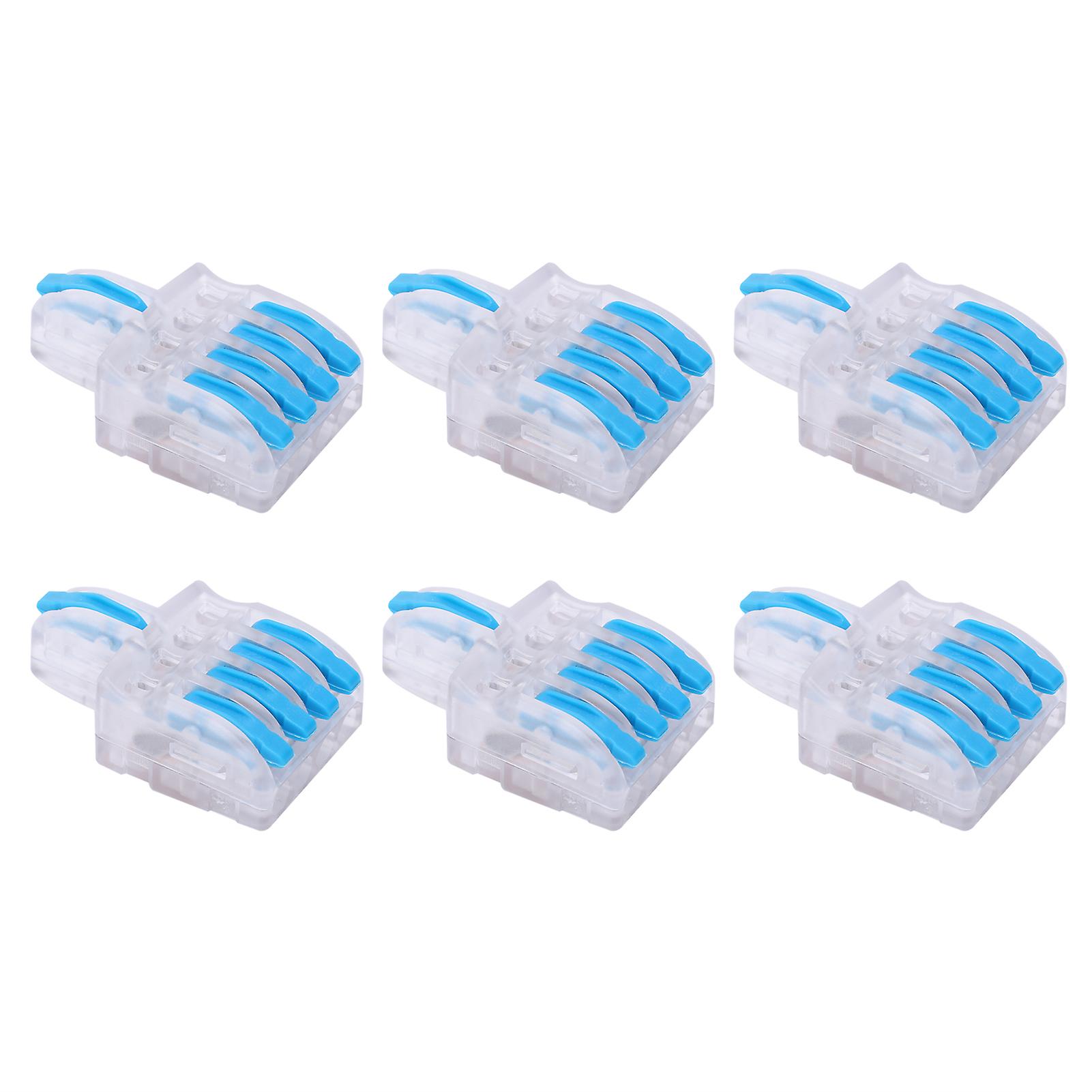 20Pcs Quick Push-Type 1 in 4 out Copper Wire Splitter Connector ...