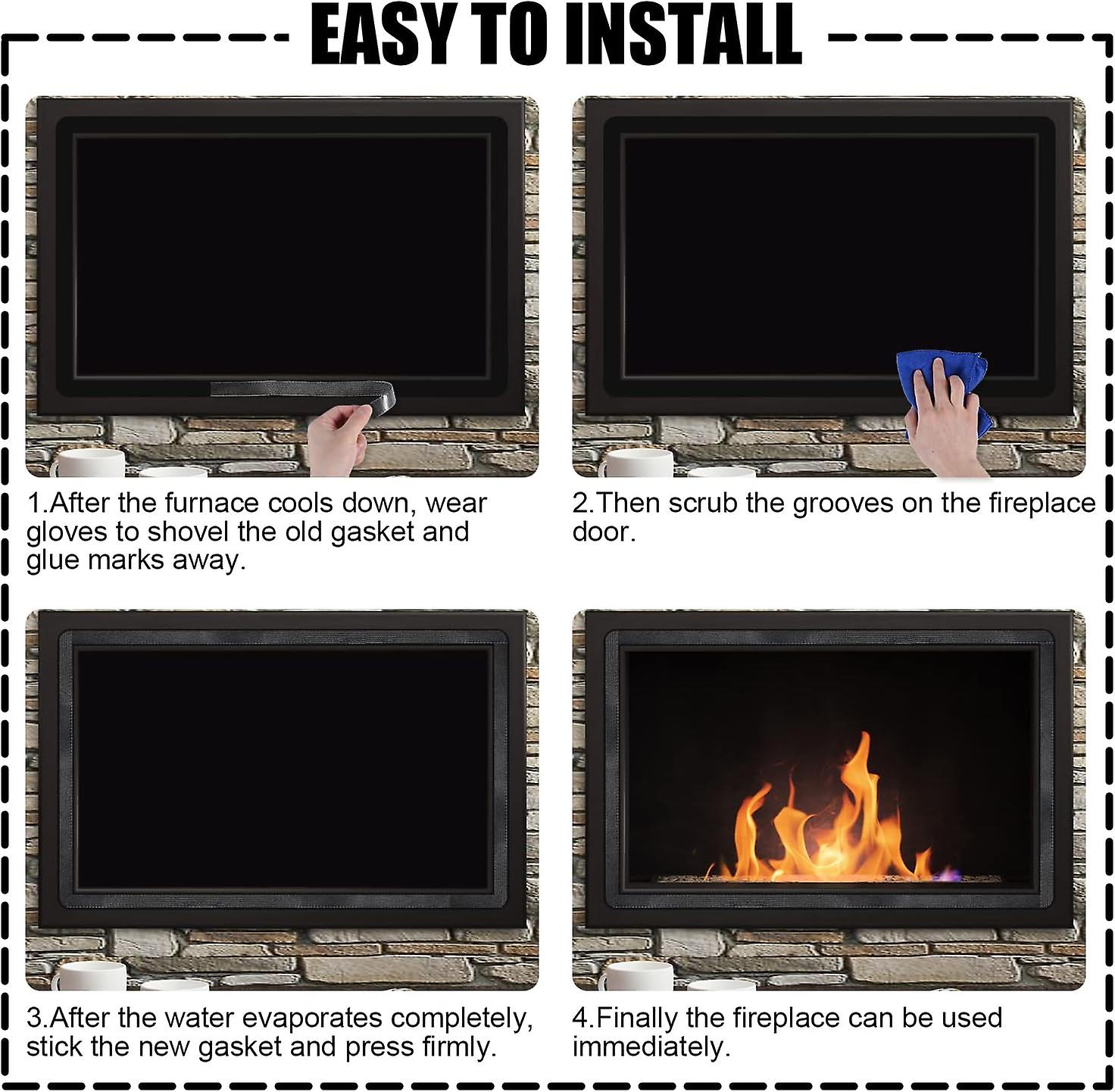 Self-Adhesive Fireplace Insert Seal, Fiberglass Seals, Door Seal for ...