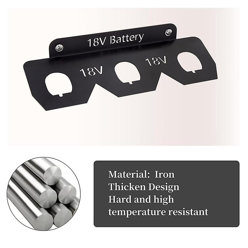 Battery Holder, Wrought Iron 18v Battery Storage, 18v Battery Holder ...
