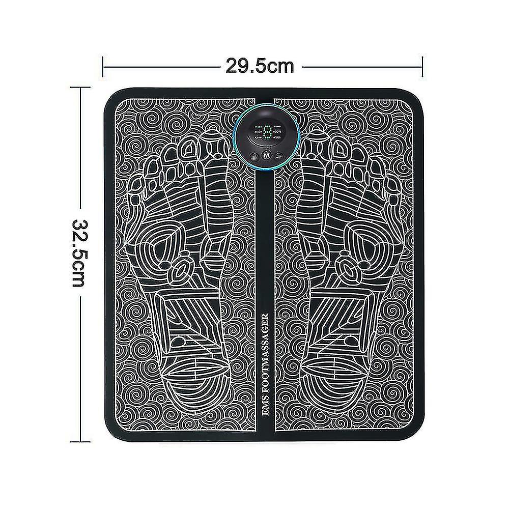 Electric Foot Massager With Ems Feet Cushion - 6 Pulse Modes, 8 ...