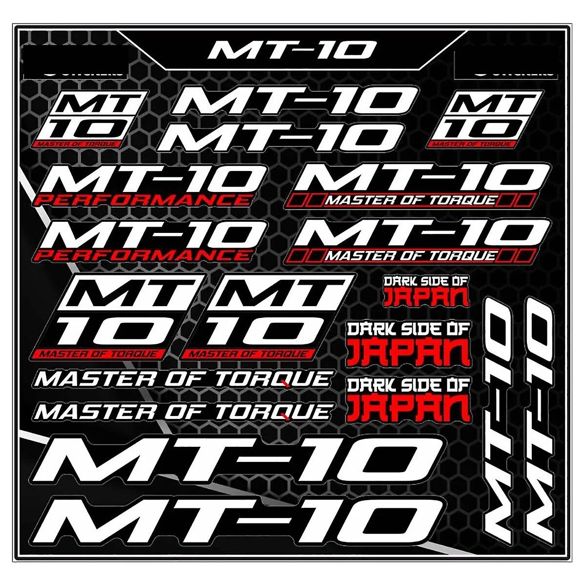 For Yamaha Mt10 Mt10 Sticker Mt 10 Logo Decal Kit | Fruugo UK