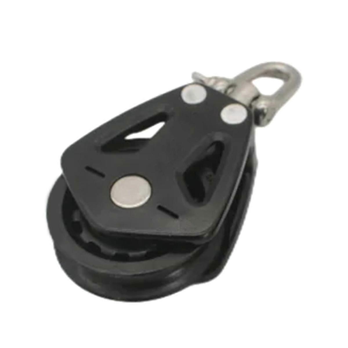 High Load Sheave Block Universal- Single Pulley Swivel Shackle Sailboat ...