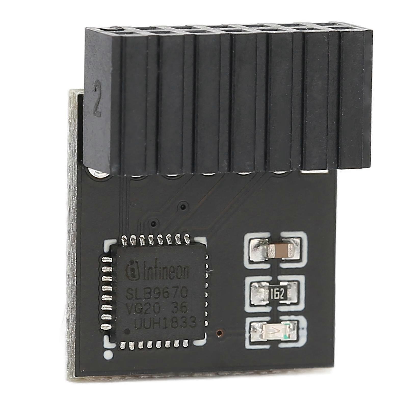 TPM 2.0 Encryption Security Module 14pin Strong Encryption TPM Processor Black TPM Module System ...