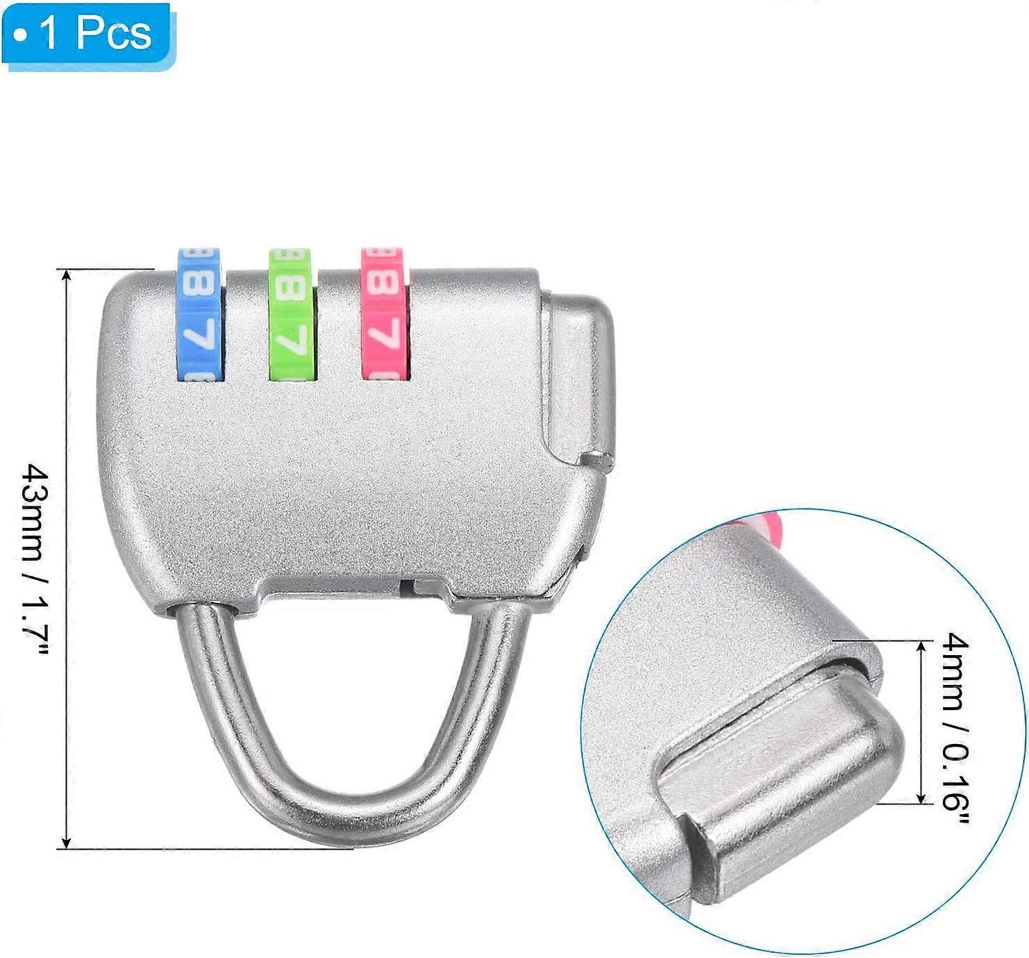 Security Steel Cable with 3 Digit Combination Lock, Bike Chain Padlock ...