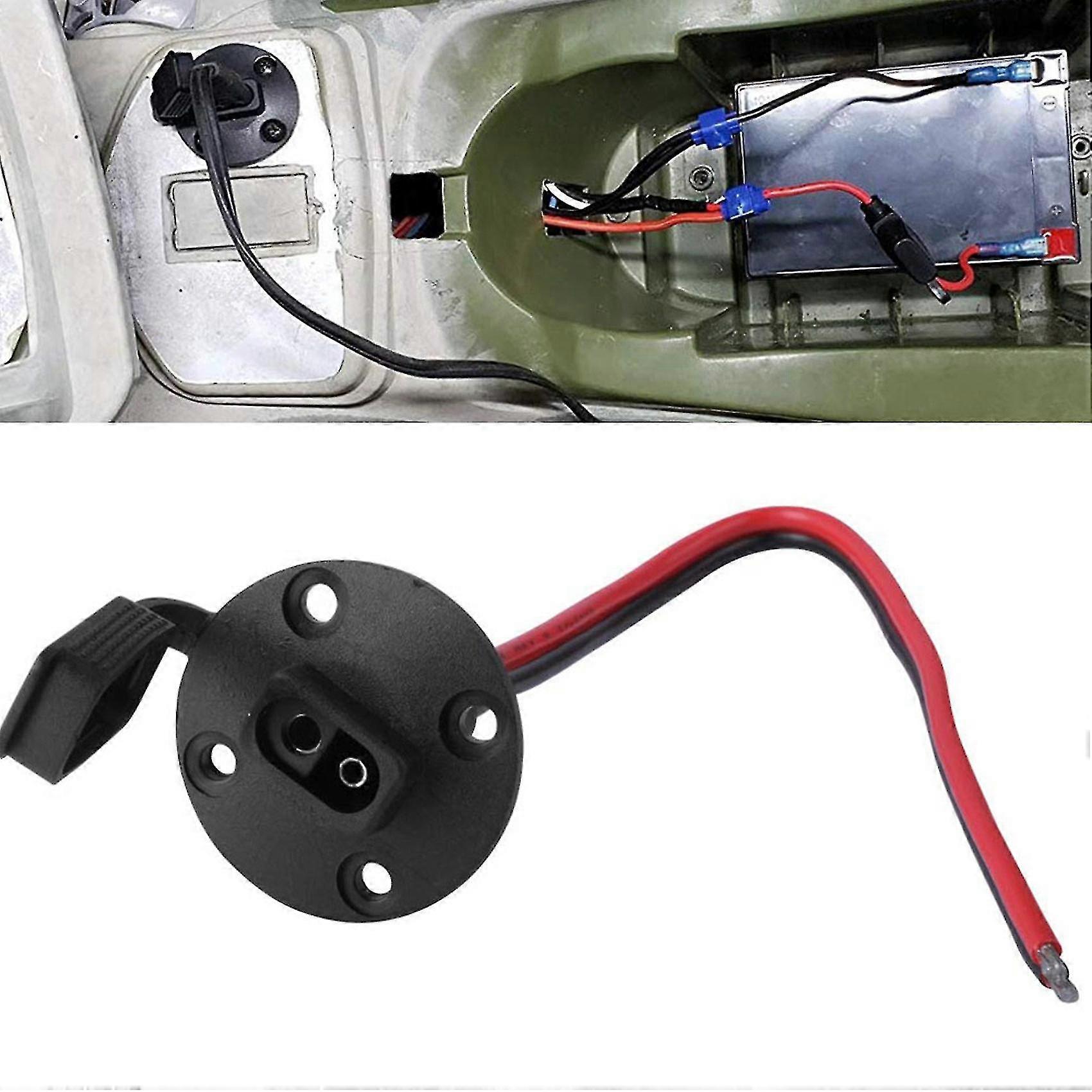 2x Sae Connector,solar Weatherproof Sae Socket Sidewall Port, Sae Cable ...