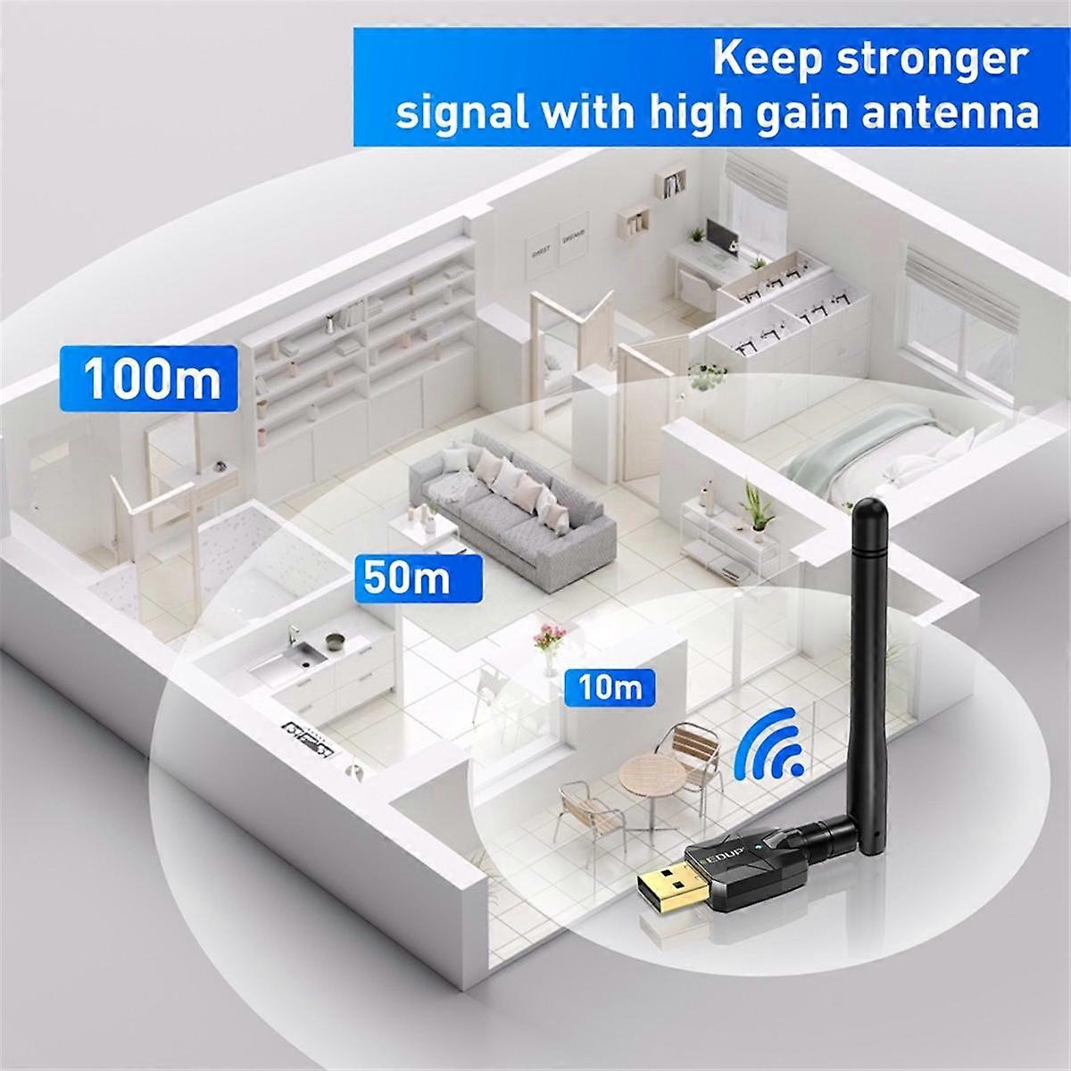USB Bluetooth 5.4 Adapter 100M Audio Bluetooth Receiver Transmitter for ...