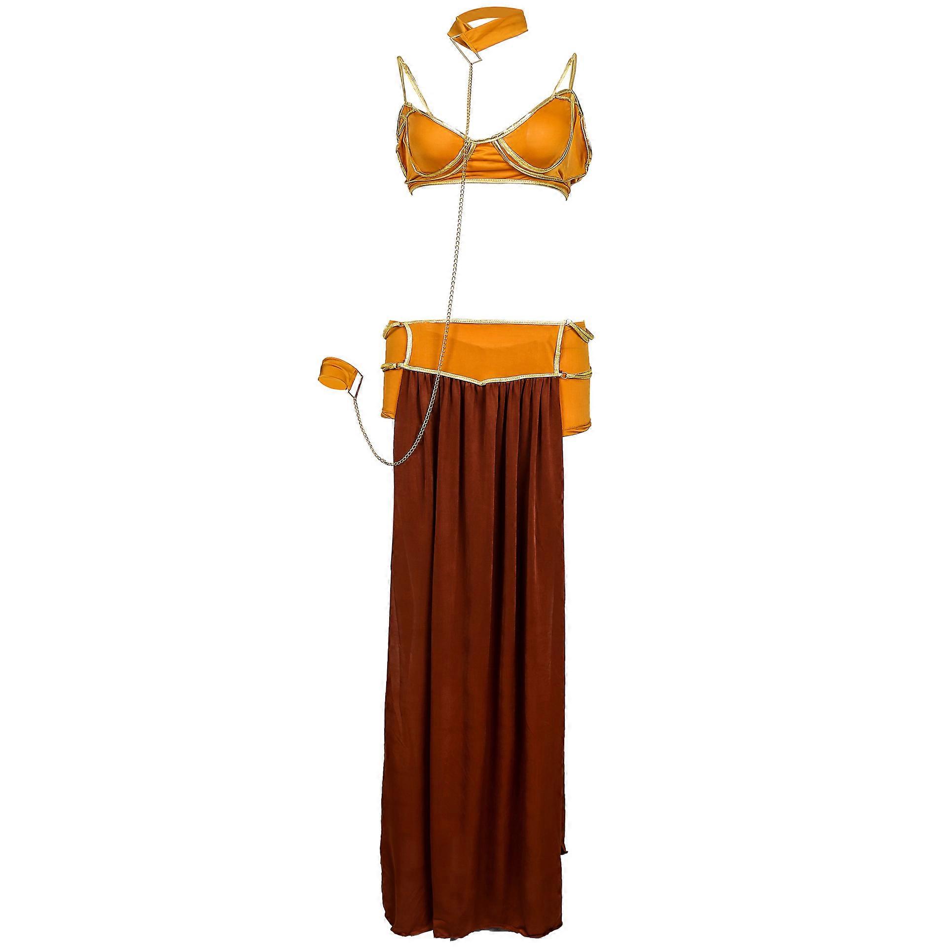 Sexy Dress Princess Leia Slave Miss Manners Uniform Carnival Cosplay ...
